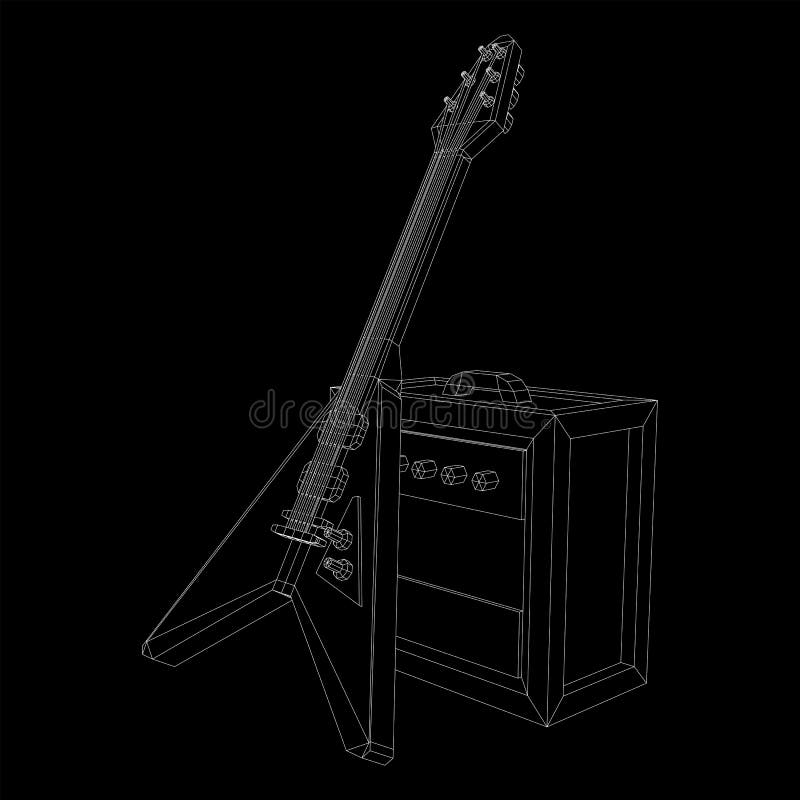 Guitar Wireframe Stock Illustrations – 216 Guitar Wireframe Stock ...