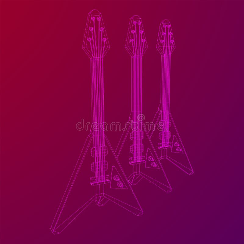 Guitar Wireframe Stock Illustrations – 216 Guitar Wireframe Stock ...