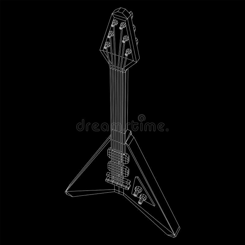 Guitar Neck Blueprint Stock Illustrations – 124 Guitar Neck Blueprint ...