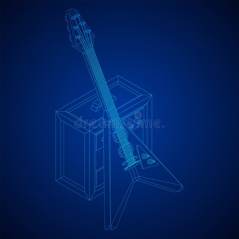 Guitar Neck Blueprint Stock Illustrations – 124 Guitar Neck Blueprint ...