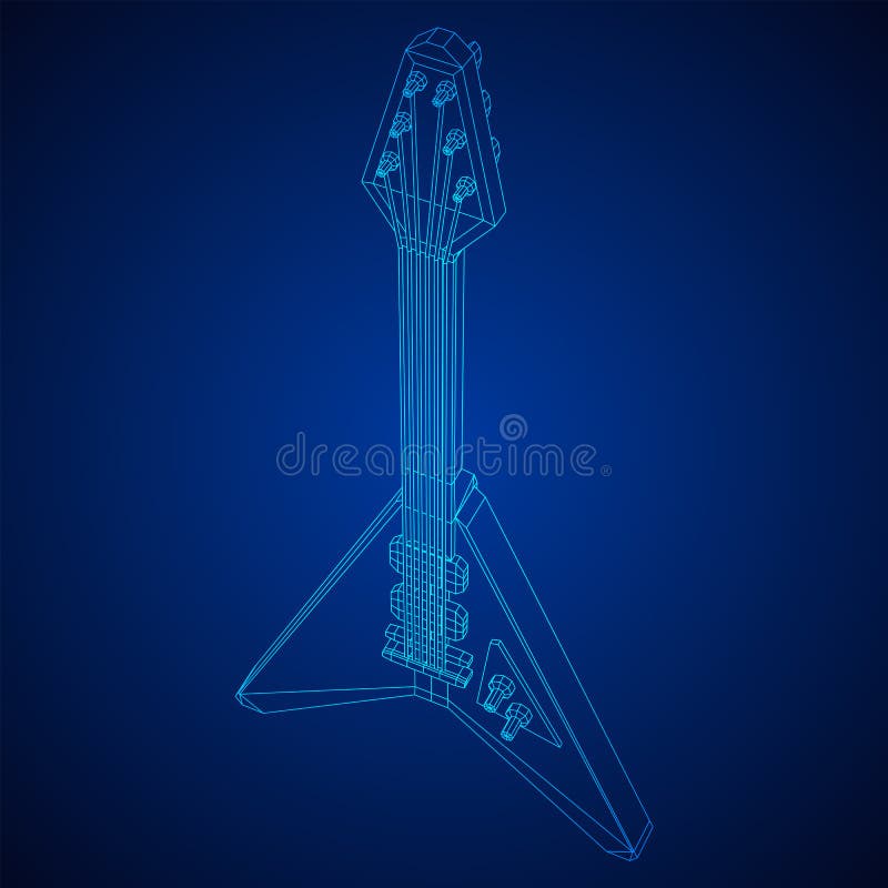 Guitar Wireframe Stock Illustrations – 216 Guitar Wireframe Stock ...