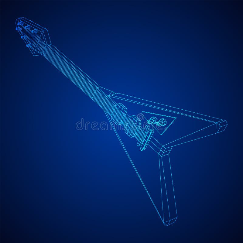 Guitar Wireframe Stock Illustrations – 216 Guitar Wireframe Stock ...