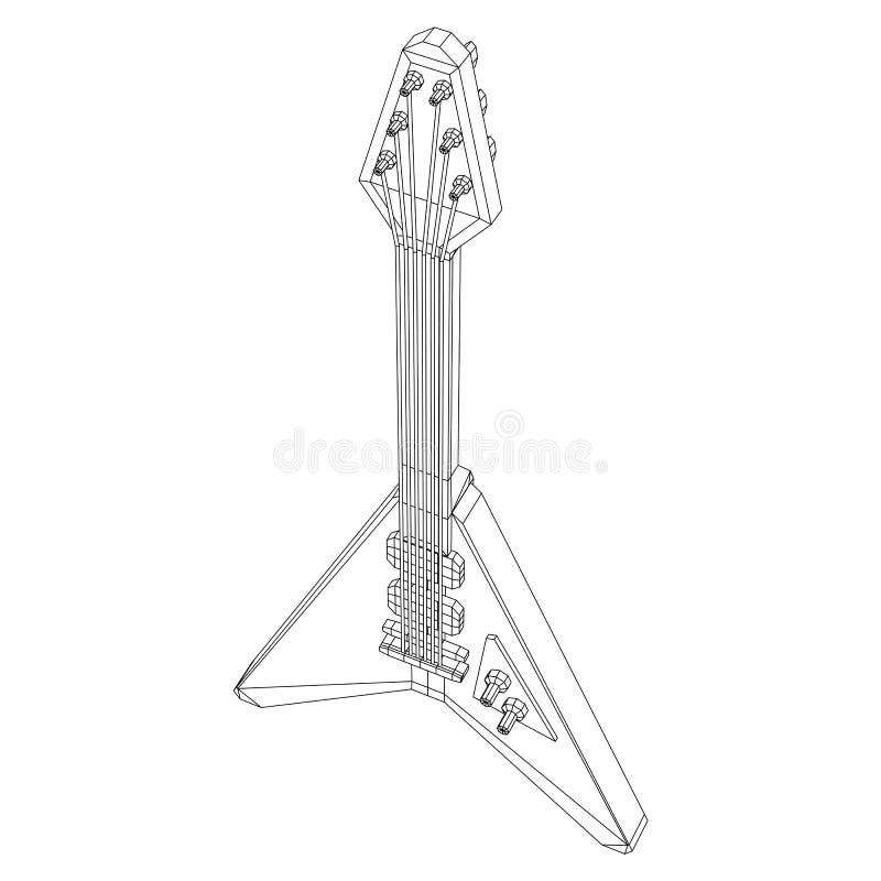 Guitar Wireframe Stock Illustrations – 216 Guitar Wireframe Stock ...