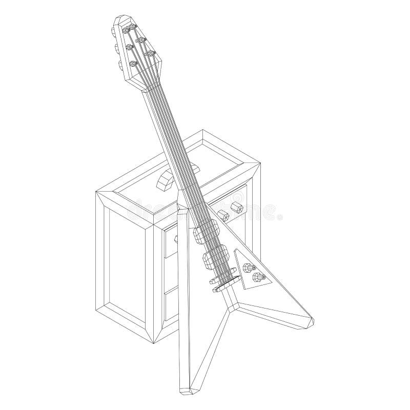 Guitar Neck Blueprint Stock Illustrations – 124 Guitar Neck Blueprint ...