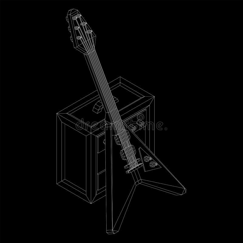 Guitar Wireframe Stock Illustrations – 216 Guitar Wireframe Stock ...
