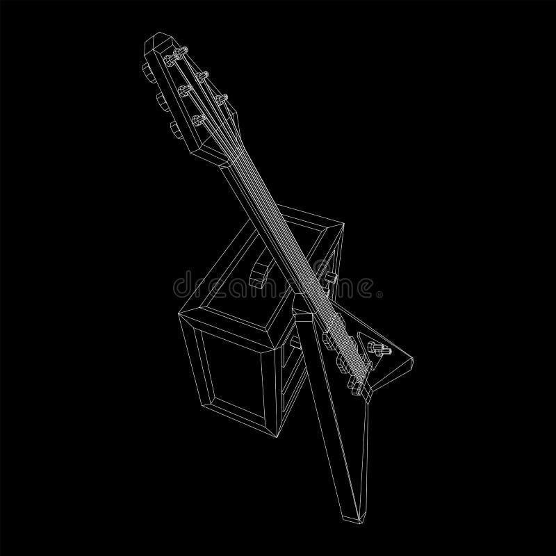 Guitar Wireframe Stock Illustrations – 216 Guitar Wireframe Stock ...