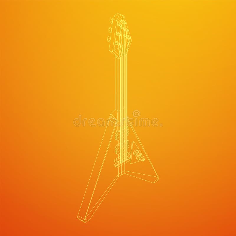 Guitar Wireframe Stock Illustrations – 271 Guitar Wireframe Stock ...