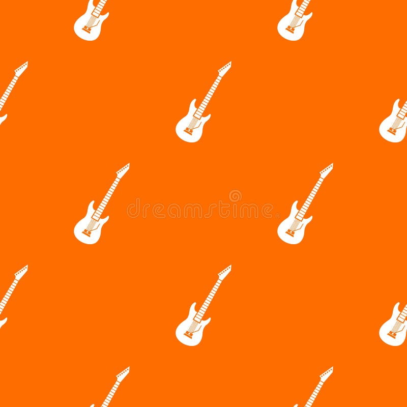 Electric Guitar Pattern Seamless Stock Vector - Illustration of ...