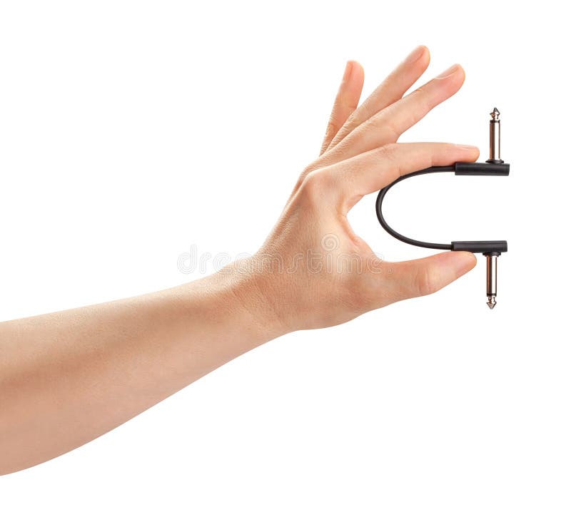 Electric Guitar Pedal Patch Cable Stock Photo - Image of cable, audio ...