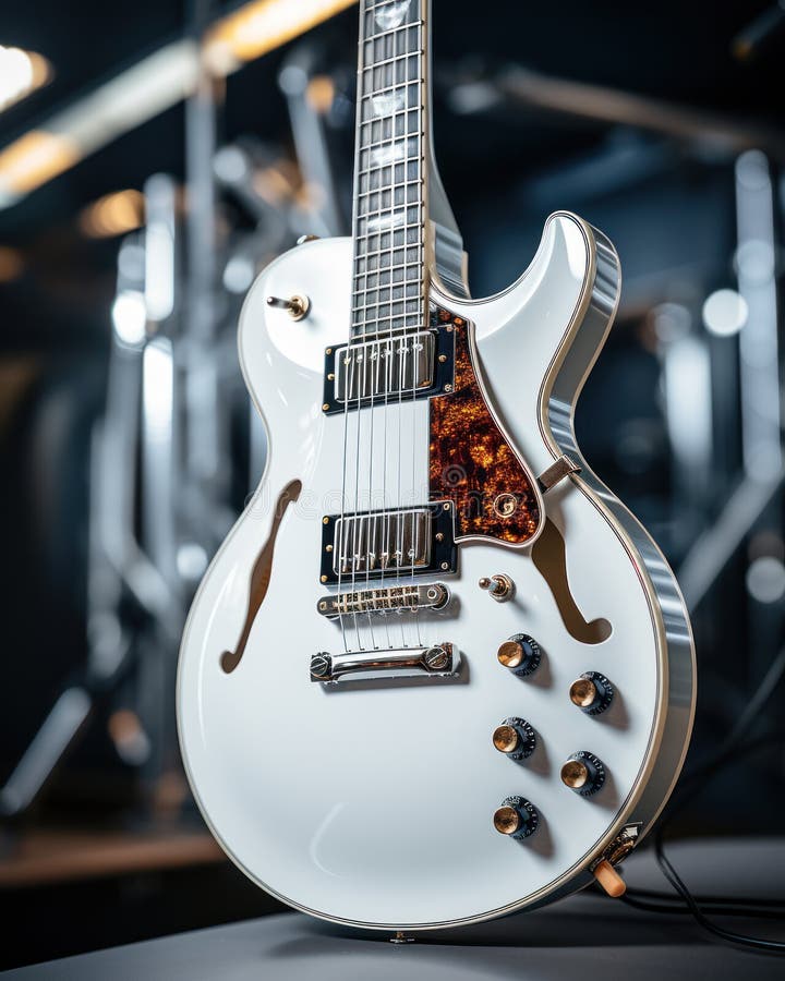 Electric Guitar Soundboard Close-up Stock Illustration - Illustration ...