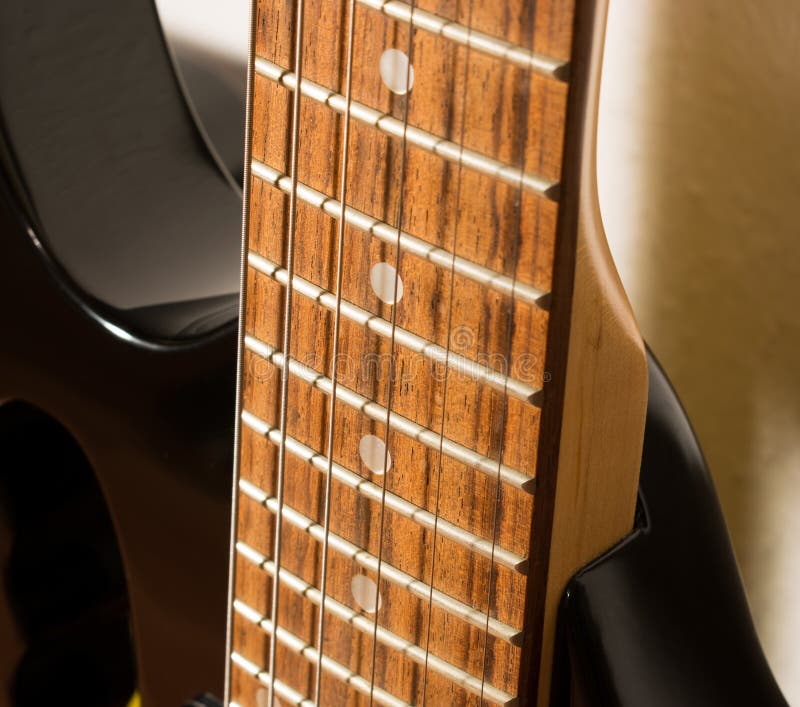 Electric Guitar Soundboard and Neck Stock Image - Image of concrete ...