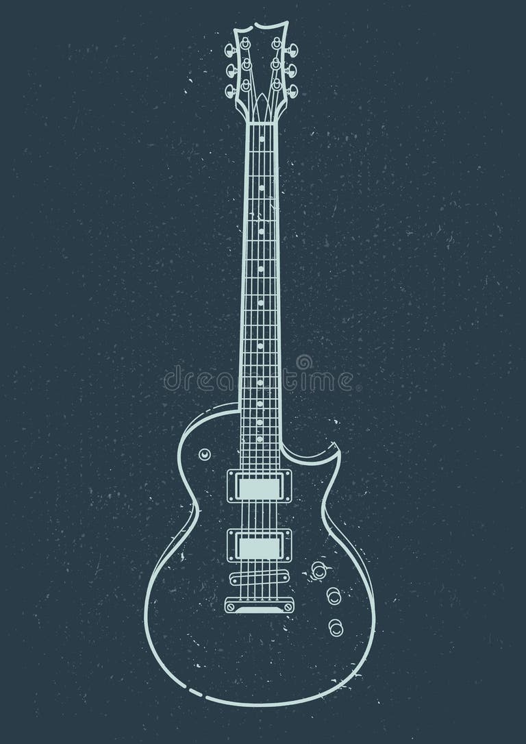 Guitar Les Paul Vector Stock Illustrations – 293 Guitar Les Paul Vector ...