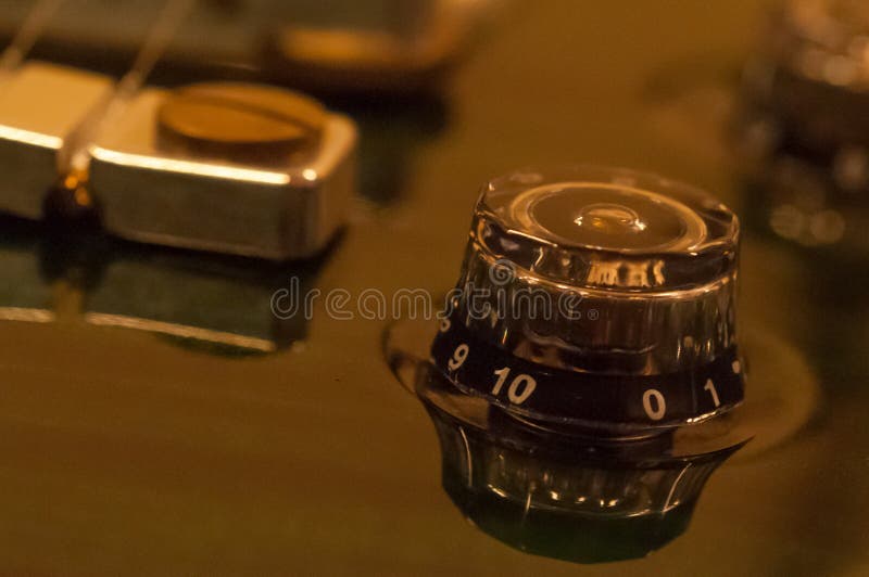 Electric guitar volume pot stock image. Image of potentiometer - 132971283