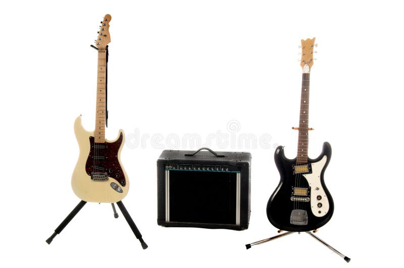 Electric Guitars and Amp stock photo. Image of equipment - 395098