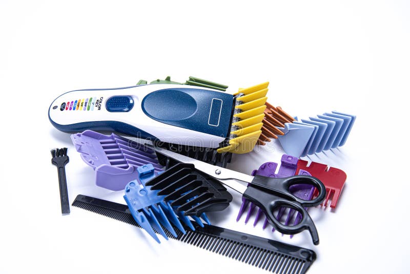 Hair Clipper, Scissors, Comb. Professional Barber Hair Clipper and ...