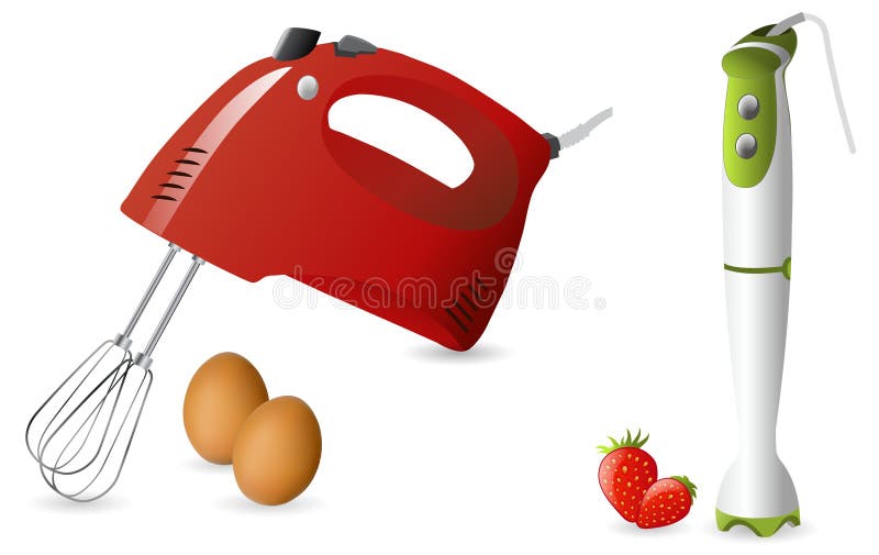 Hand Mixer Icon in Trendy Flat Style Isolated on Grey Background ...