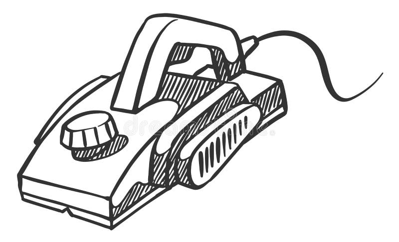 Planer - a Hand Tool for Working with Wood. Planer - Flat Illustration ...
