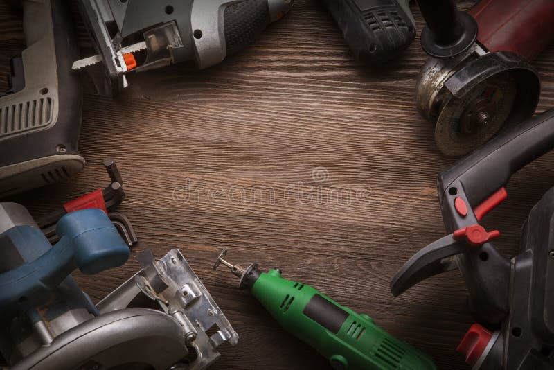 Electric hand tools stock image. Image of design, manual - 69363955