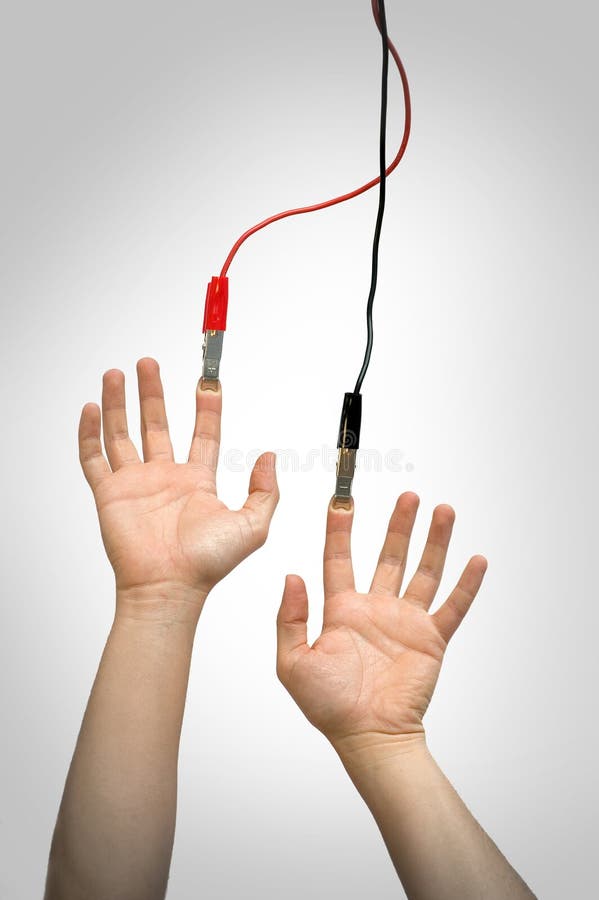 Electric hands stock photo. Image of inspiration, ideas - 5403536