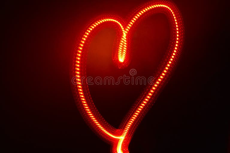 Electric Heart stock photo. Image of illuminated, heart - 17911962
