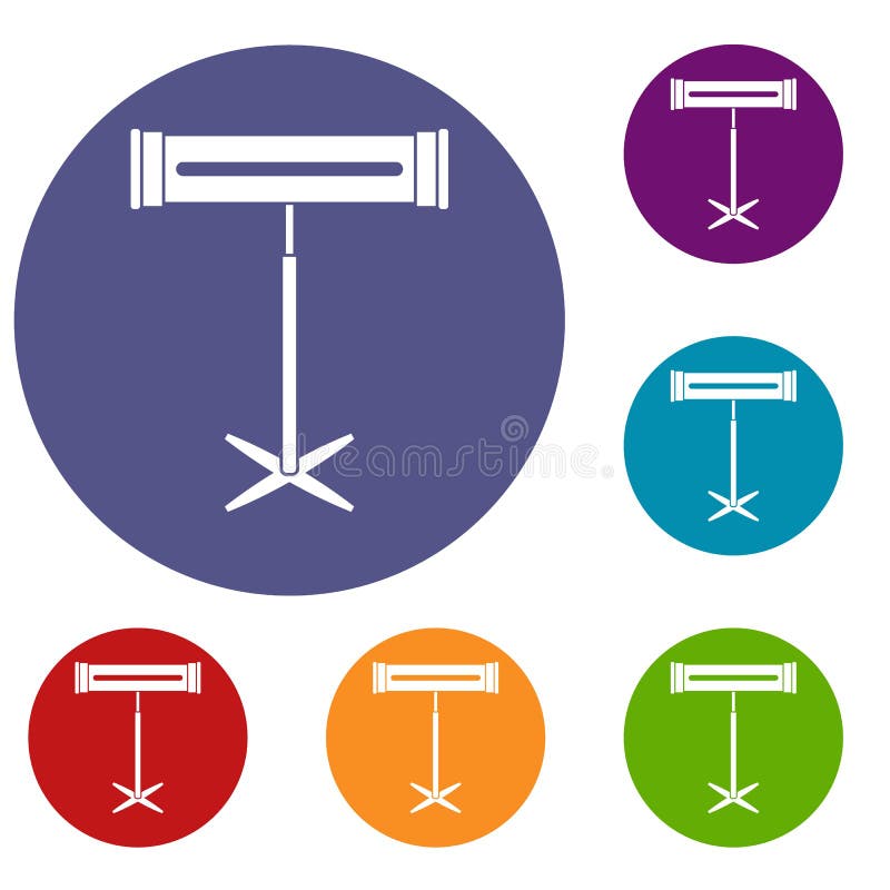 Electric heater icons set stock vector. Illustration of electrical ...