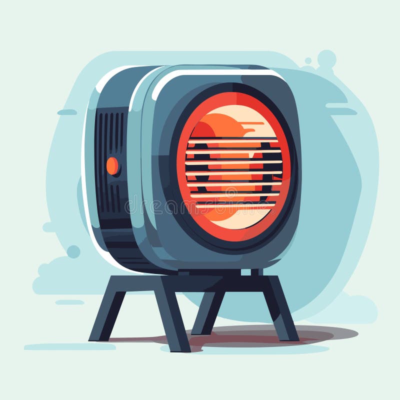 Electric Heater Vector Illustration Stock Vector - Illustration of ...