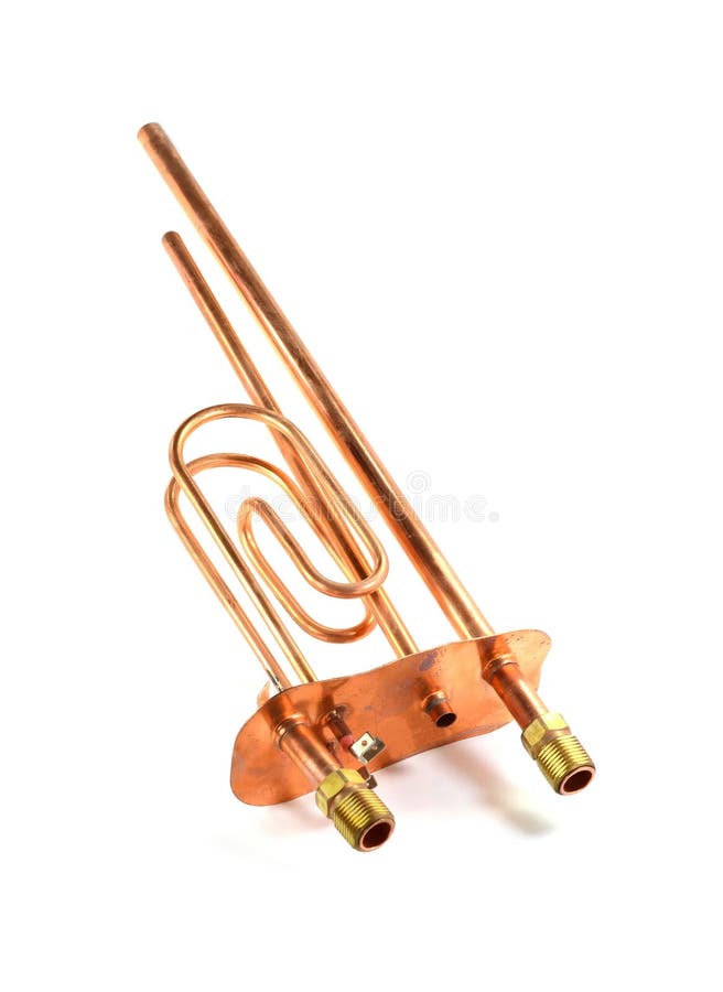 Electric Heating Element on White Background. Stock Photo - Image of ...