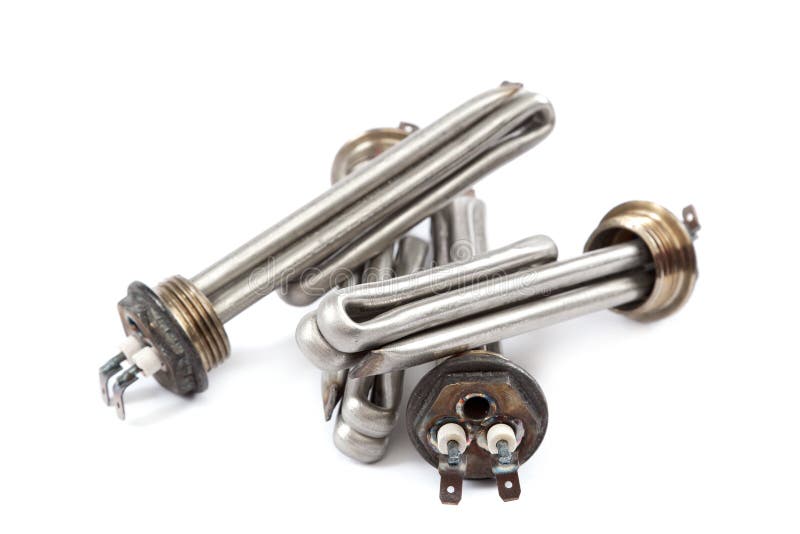 Electric Heating Element on a White Background. Stock Photo - Image of ...