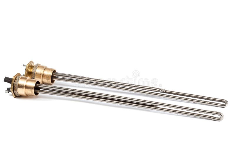 Electric Heating Elements on White Background. Stock Image - Image of ...