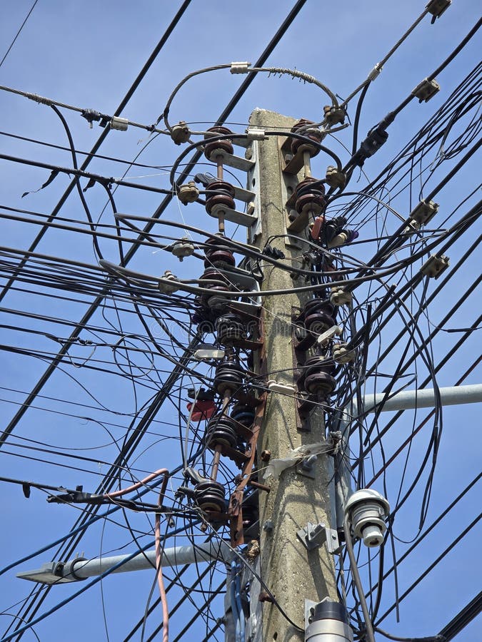 Electric High Voltage Pole, Transmission Line, Electricity Transmission ...