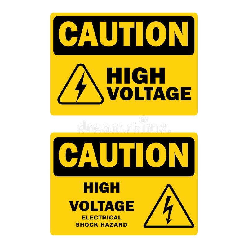 Electric High-voltage Symbol, High-voltage Message Board, High-voltage ...