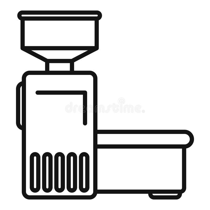 Electric Home Flour Mill Machine Making Fresh Bread Ingredients Stock Illustration ...