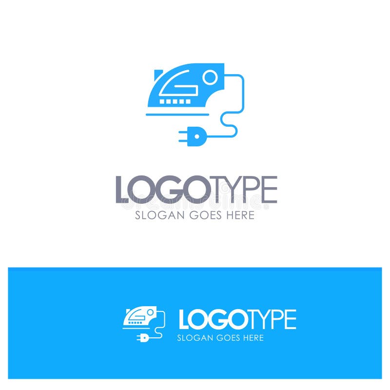 Electric, Home, Iron, Machine Blue Logo Vector Stock Vector ...