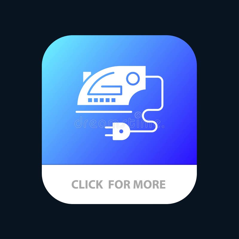 Electric, Home, Iron, Machine Mobile App Icon Design Stock Vector ...