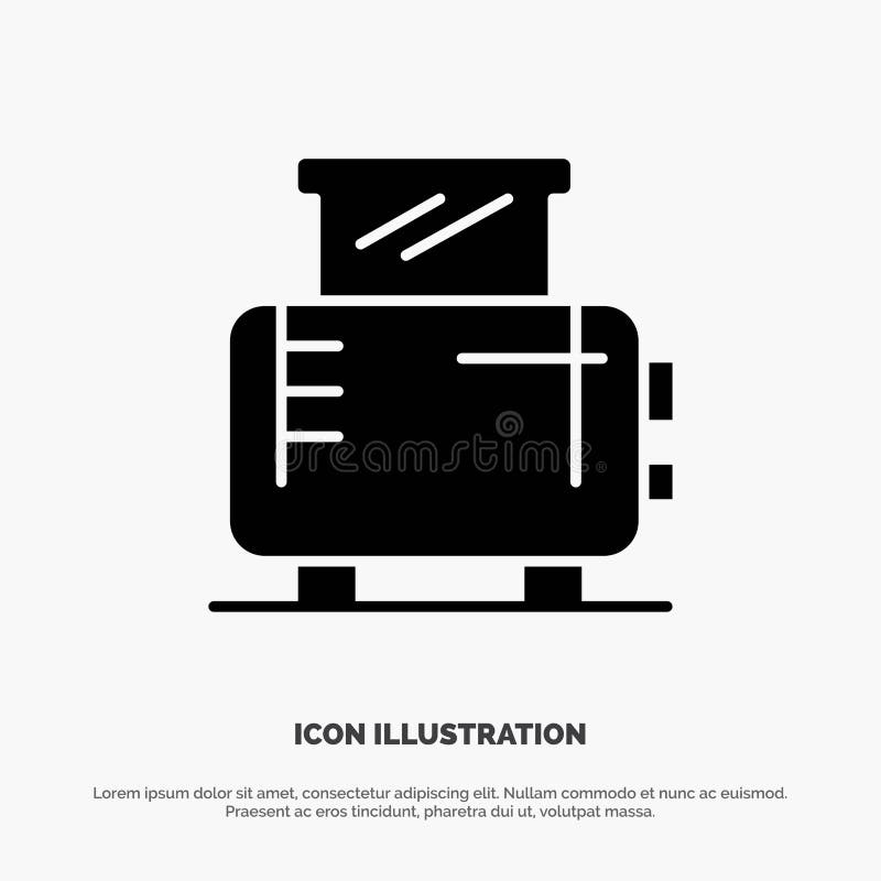 Electric Toaster Black Stock Illustrations – 2,184 Electric Toaster ...