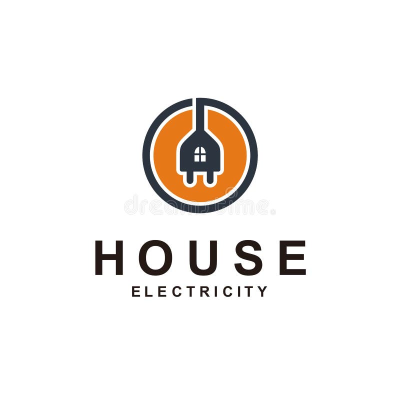 Electric House Icon Logo Design Element Stock Vector - Illustration of ...