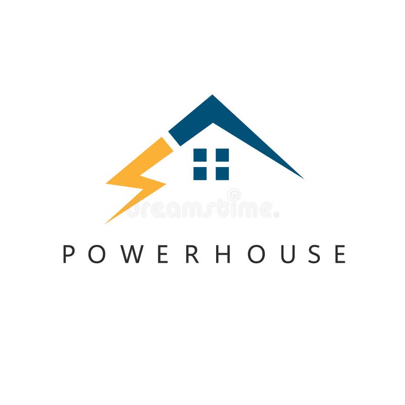Electric House or Power House Icon Vector Concept Design Web Stock ...