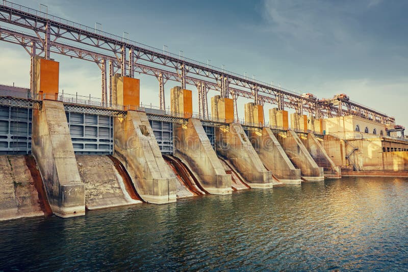 Electric hydro plant stock image. Image of industry, environmental ...