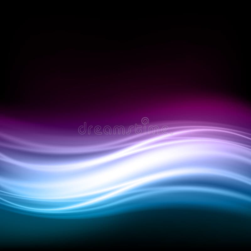 Electric Illuminated Spotlight Multicolored Waves Abstract Gradient ...