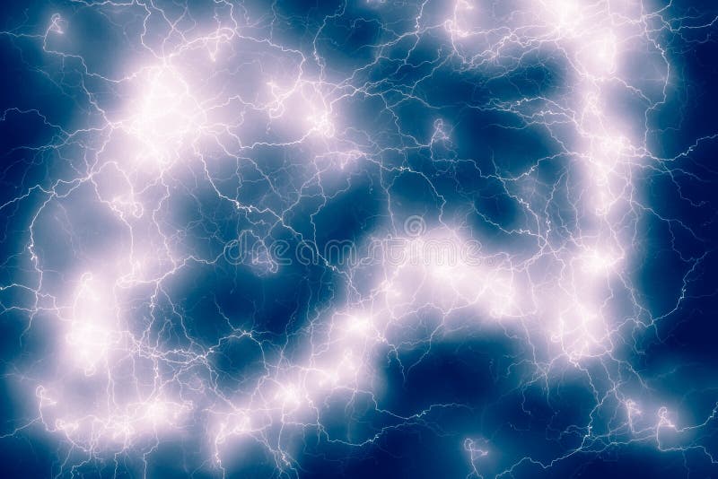 Electric Illustration Wallpaper, Background with Lightning Effect Stock ...