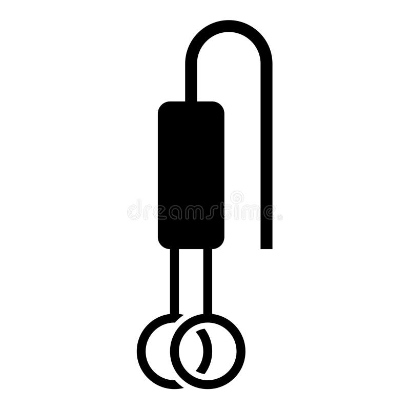 Electric Immersion Heater for Water Icon Black Color Vector ...