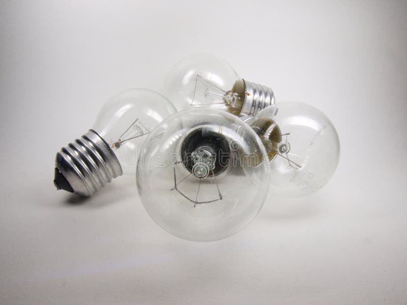 Electric Incandescent Light Bulb. Lighting. Stock Photo - Image of ...