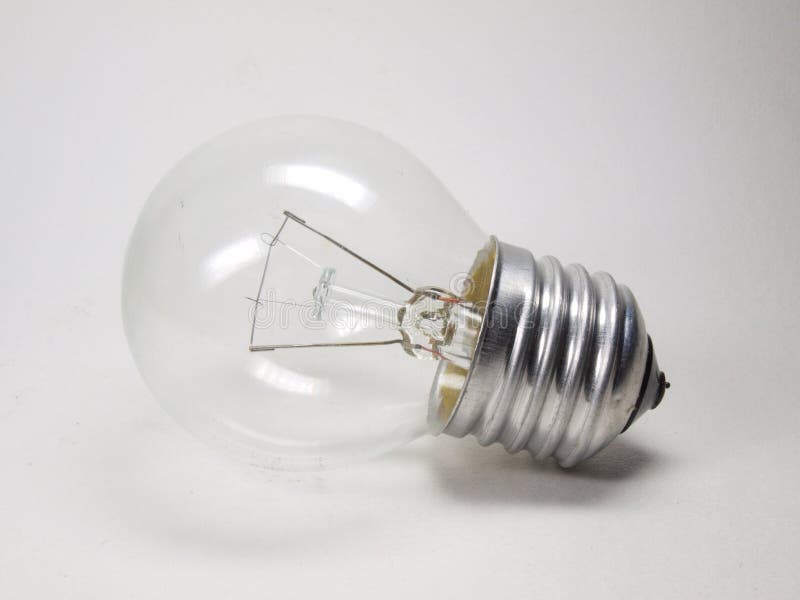 Electric Incandescent Light Bulb. Lighting. Stock Photo - Image of ...