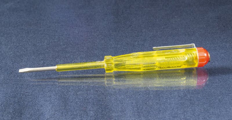 Electric Indicator for Checking the Voltage Stock Image - Image of ...