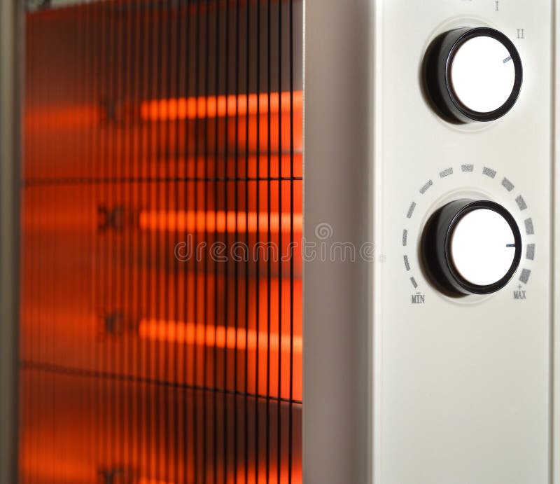Electric Infrared Heater, with Temperature Regulators, Home, Isolated ...