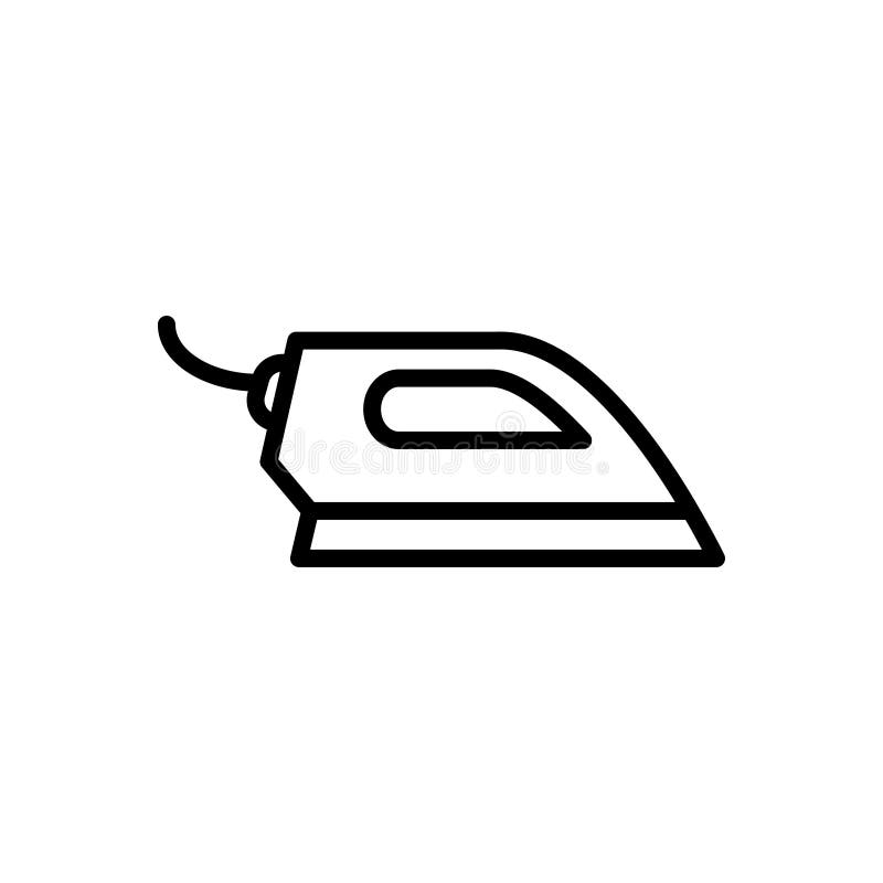 Electric Iron Icon Flat Vector Template Design Trendy Stock Vector ...
