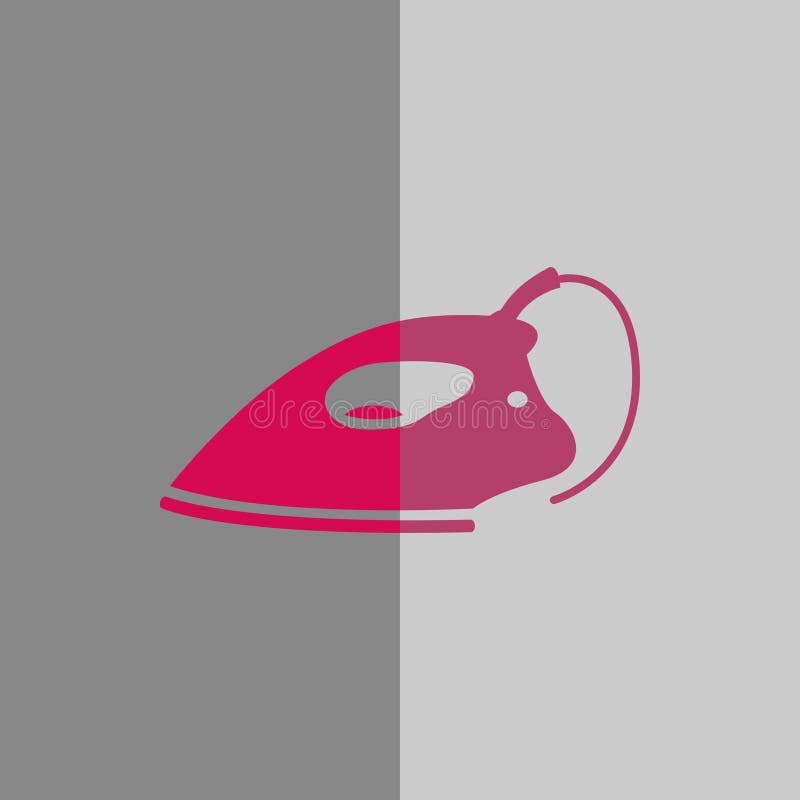 Electric Iron Icon Stock Vector Illustration Flat Design Stock Vector ...