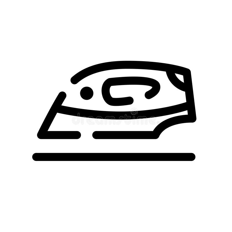 Electric Iron Icon. Vector Icons on a White Background. Trendy Linear ...