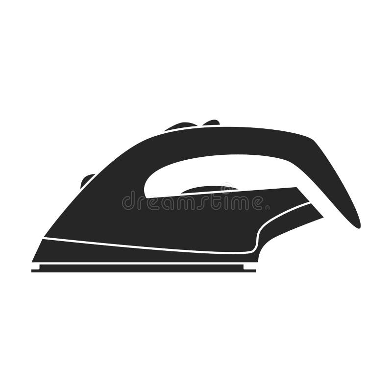 Electric Steam Iron Vector Icon.Illustration of Isolated Flat Icon Home ...