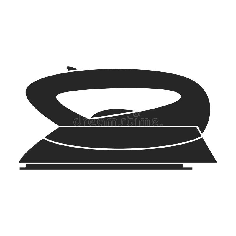 Electric Steam Iron Vector Icon.Illustration of Isolated Flat Icon Home ...